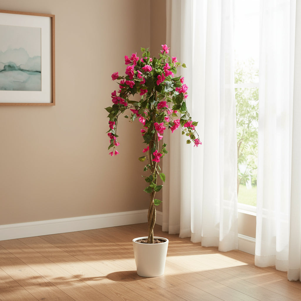 Aavana Greens (155 CM) Artificial Bougainvillea Plant for Outdoor & In